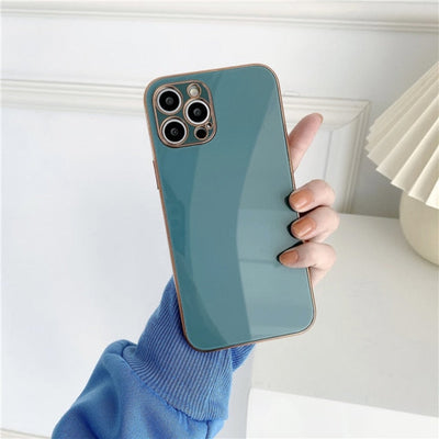 Electroplated Glass Back iPhone Case | Fonally
