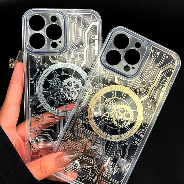 Mechanical Clock Circuit iPhone Case